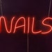 Nails Neon Sign for Nails Salon or Esthetician Decor - Etsy