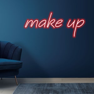 Make up Neon Sign for Beauty Salon or Esthetician Decor - Etsy