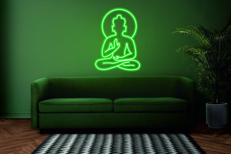Buddha Neon Sign for Yoga Wall Decor. Buddhist God Led Light Sign - Etsy