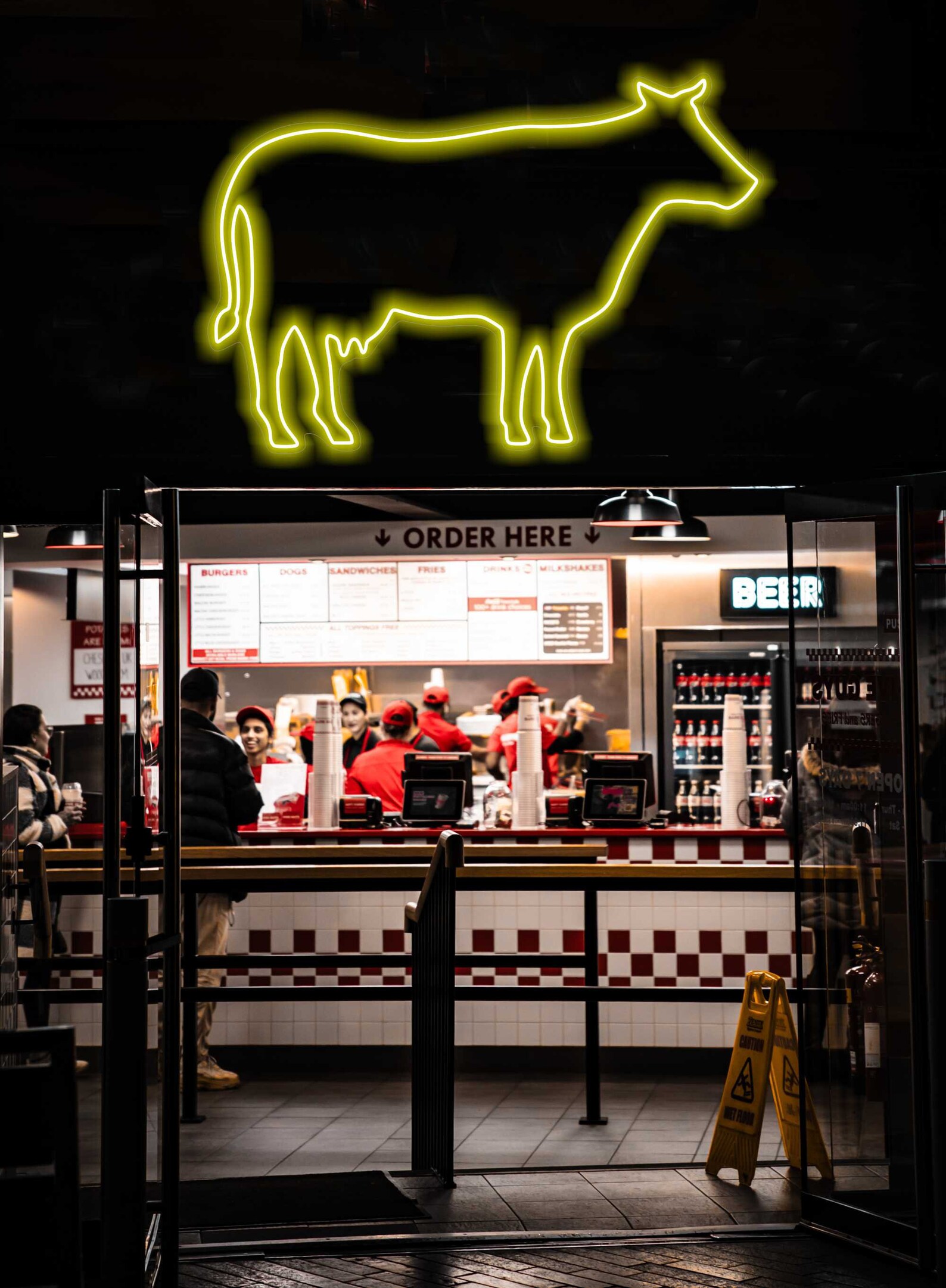 Cow Neon Sign for Butcher Shop or Restaurant Decor. BBQ Neon Sign - Etsy