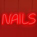 Nails Neon Sign for Nails Salon or Esthetician Decor - Etsy