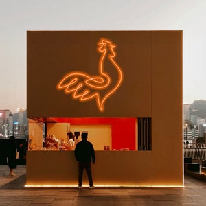 Rooster Neon Sign for Restaurant Decor. Farm Led Sign - Etsy