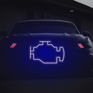 Check Engine Neon Sign for Auto Shop. Gift for Him or Dad Workshop - Etsy