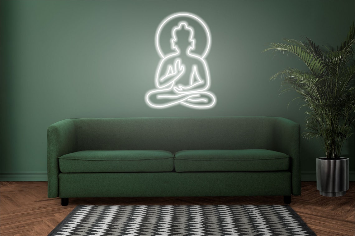 Buddha Neon Sign for Yoga Wall Decor. Buddhist God Led Light Sign - Etsy