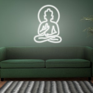 Buddha Neon Sign for Yoga Wall Decor. Buddhist God Led Light Sign - Etsy