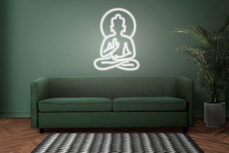 Buddha Neon Sign for Yoga Wall Decor. Buddhist God Led Light Sign - Etsy