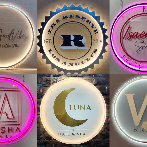 Custom Backlit Sign - Etsy