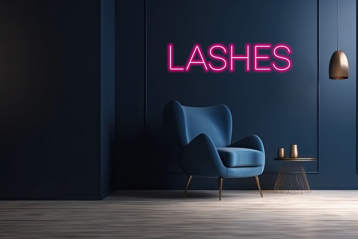 Lashes Neon Sign for Beauty Salon or Esthetician Decor - Etsy