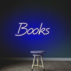 Books Neon Sign for Bookstore. Gift for Book Lover - Etsy