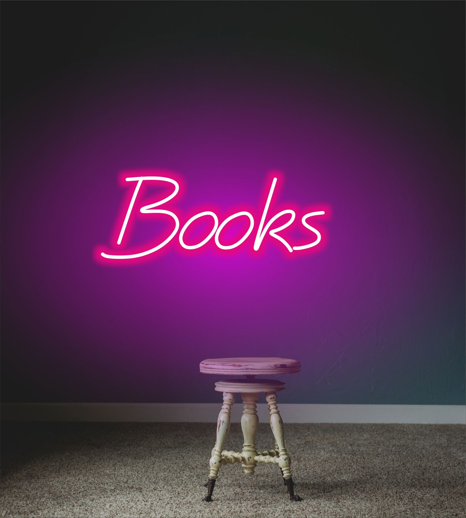 Books Neon Sign for Bookstore. Gift for Book Lover - Etsy