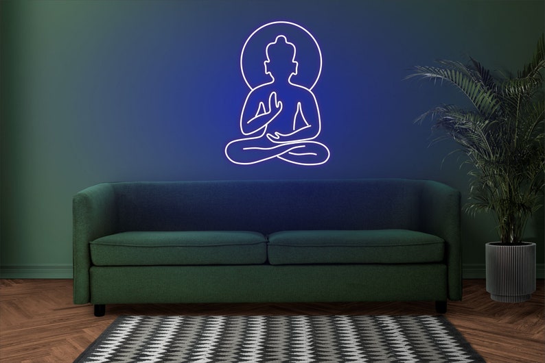 Buddha Neon Sign for Yoga Wall Decor. Buddhist God Led Light Sign - Etsy