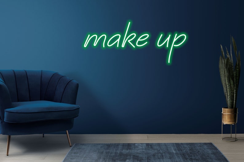 Make up Neon Sign for Beauty Salon or Esthetician Decor - Etsy