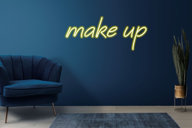 Make up Neon Sign for Beauty Salon or Esthetician Decor - Etsy