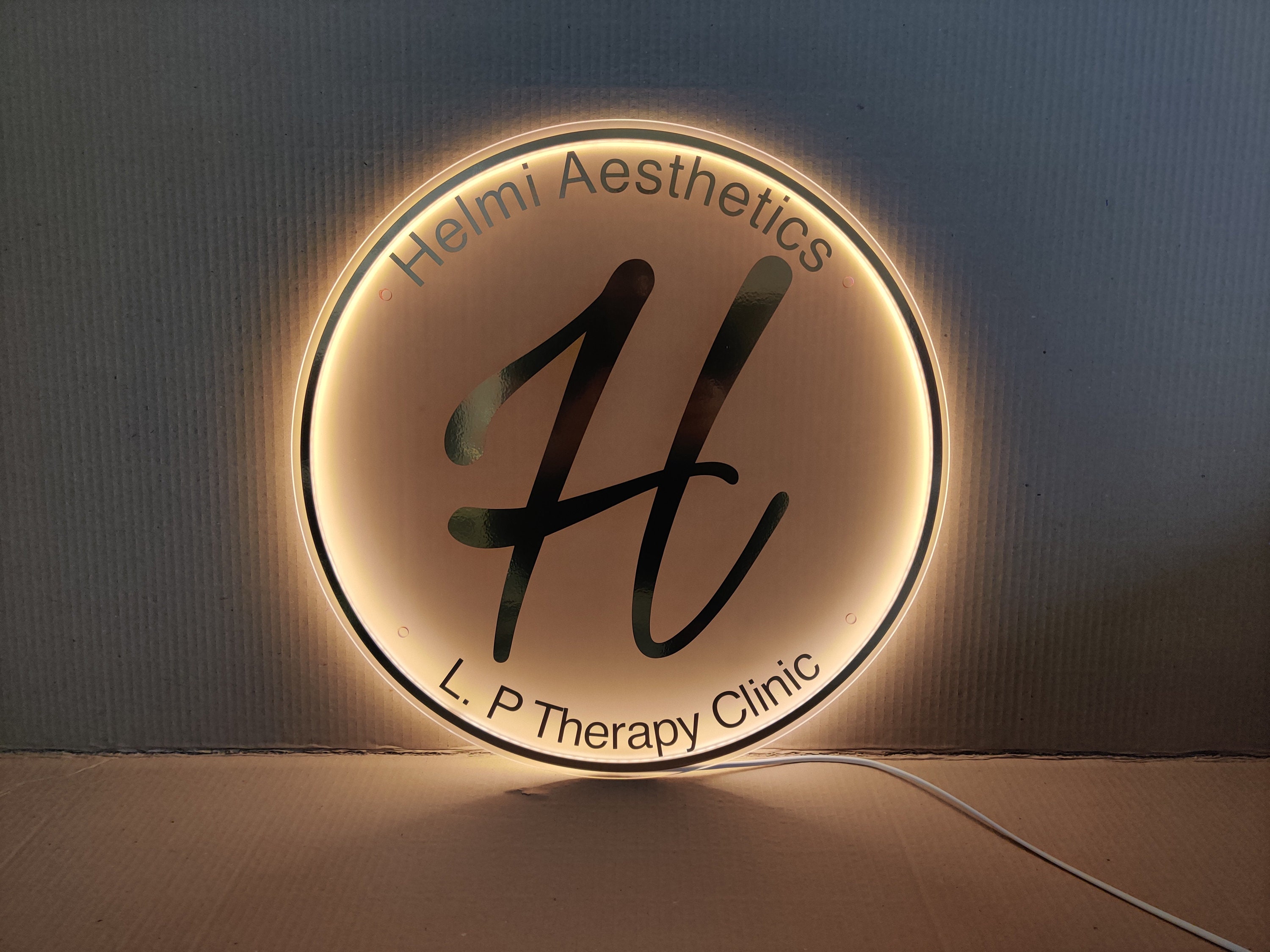 Custom Acrylic Gold Logo Sign for Office and Business - Etsy