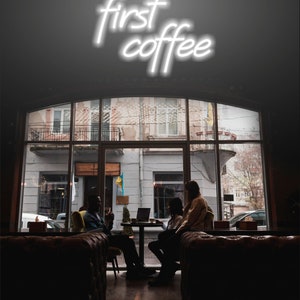 But First Coffee Neon Sign for Cafe or Coffee Shop. Led Coffee Sign - Etsy