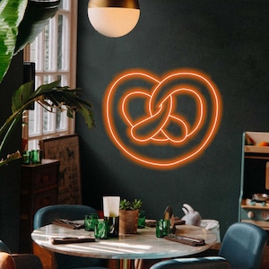 Pretzel Neon Sign for Bakery or Cafe. Coffee Bar Led Sign - Etsy