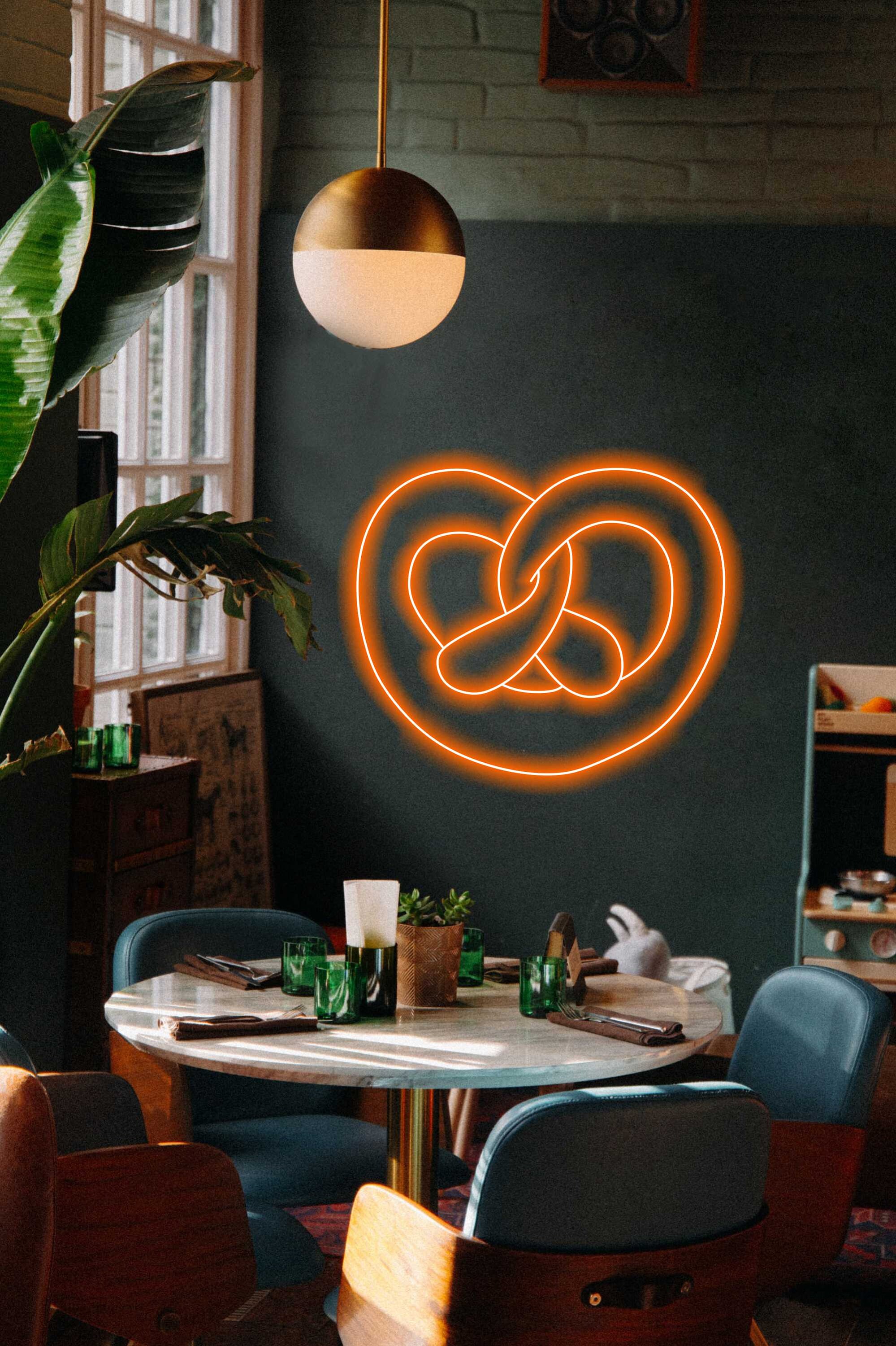 Pretzel Neon Sign for Bakery or Cafe. Coffee Bar Led Sign - Etsy