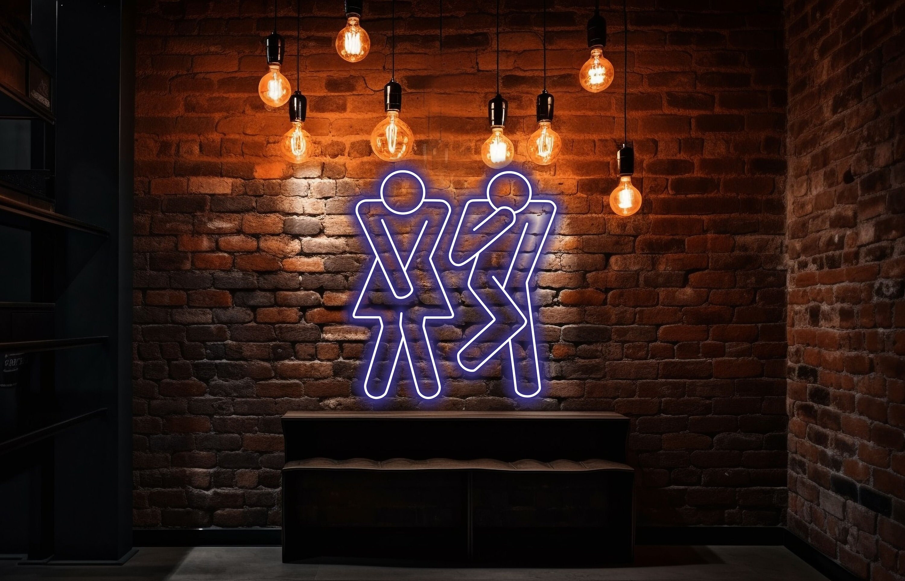 Toilet Neon Sign for Bar Ot Cafe. Restroom Sign Led for Restaurant - Etsy