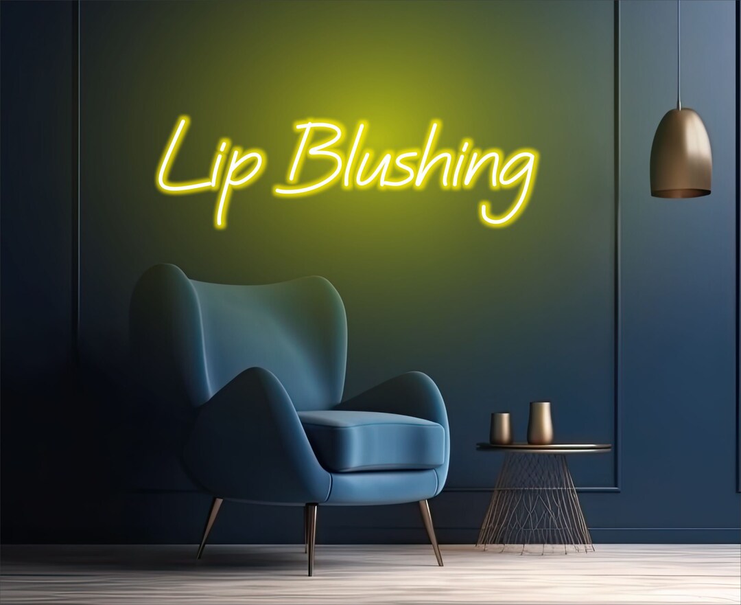 Lip Blushing Neon Sign for Beauty Salon or Esthetician Decor - Etsy