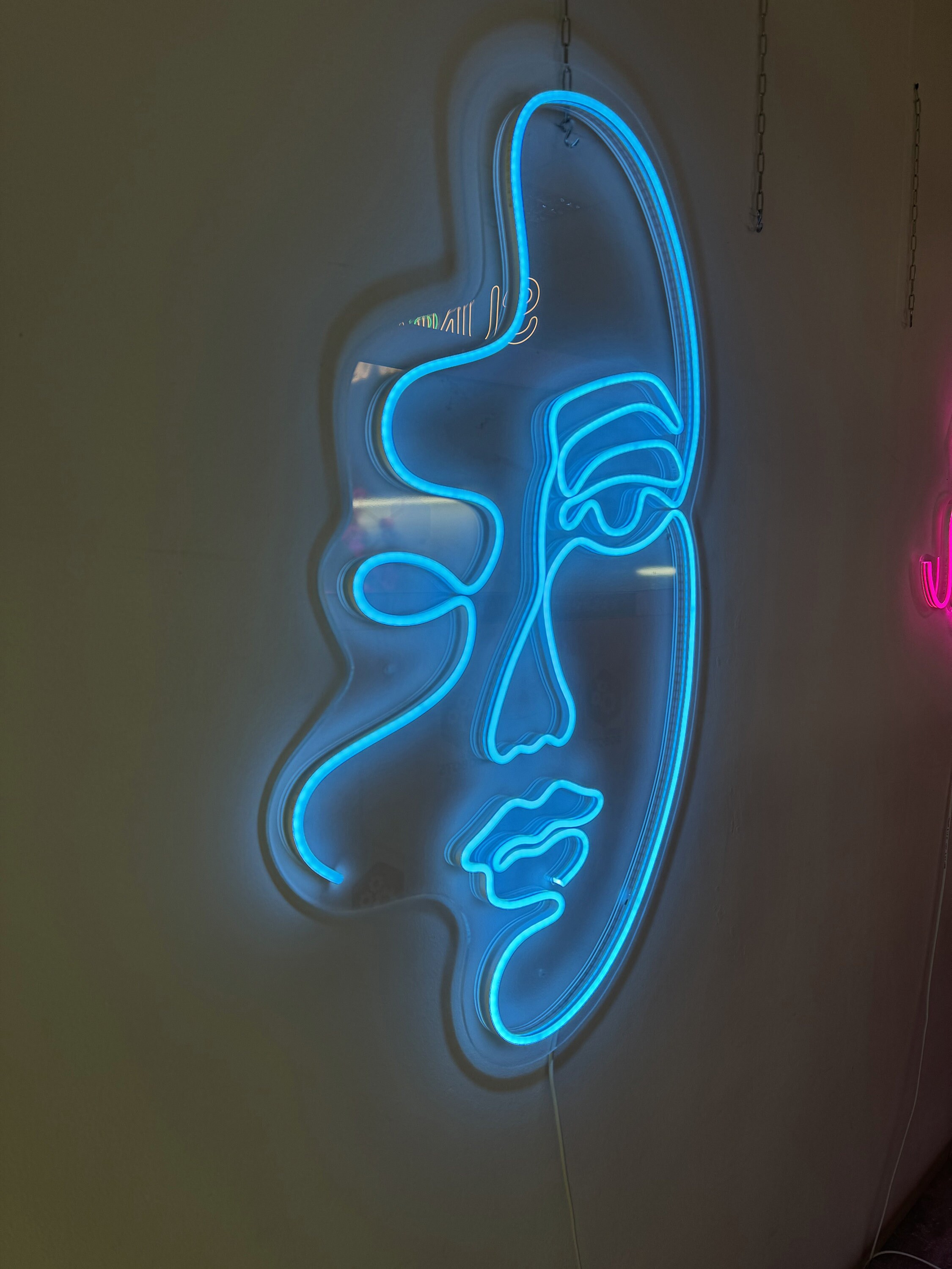 Face Girl Neon Sign for Beauty Salon or Esthetician Decor. Gift for ...