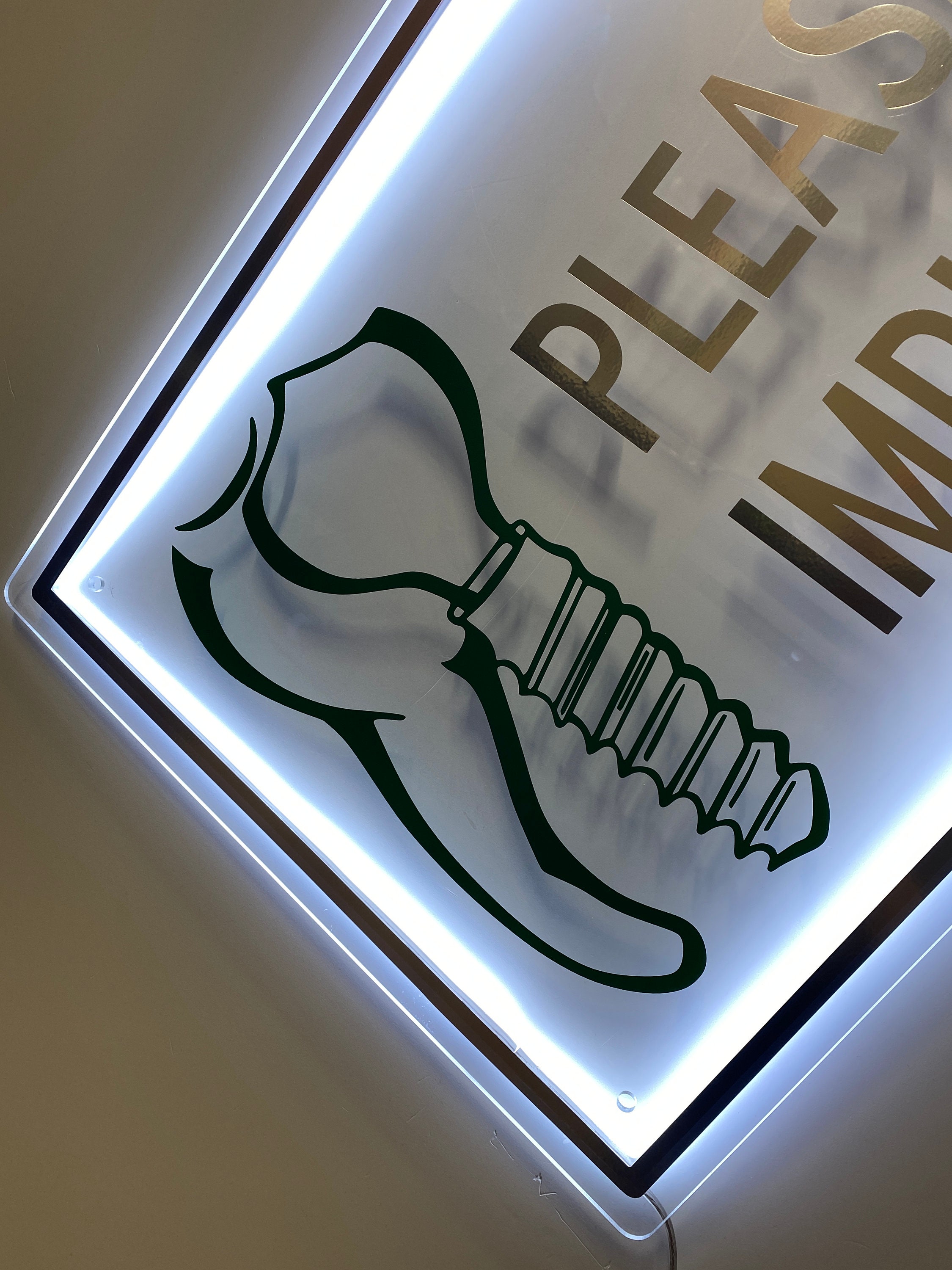 Custom Backlit Sign for Office and Reception Desk Sign. Gift for ...