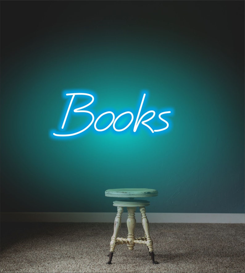 Books Neon Sign for Bookstore. Gift for Book Lover - Etsy