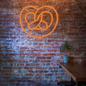 Pretzel Neon Sign for Bakery or Cafe. Coffee Bar Led Sign - Etsy
