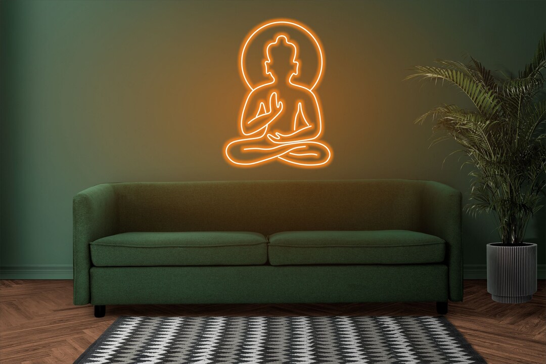 Buddha Neon Sign for Yoga Wall Decor. Buddhist God Led Light Sign - Etsy