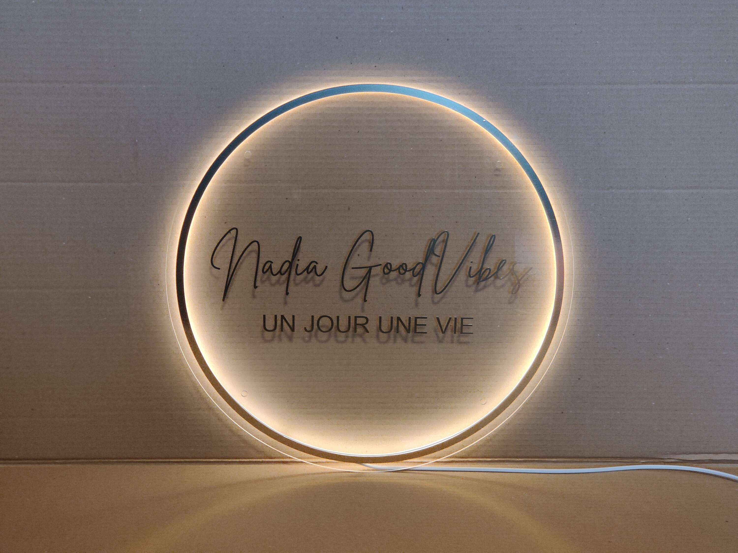 Custom Backlit Sign for Office and Salon Name Signage. Gift for ...