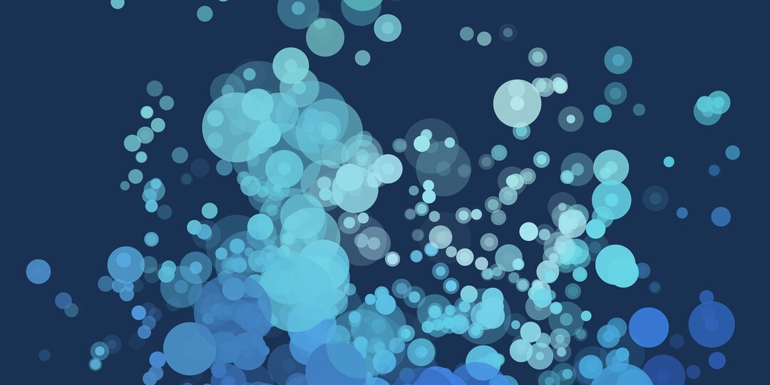 Bubbles Digital Background Poster - Etsy