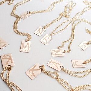 14K Solid Gold Dog Tag Necklace for Kids Toddlers Babies Expecting ...