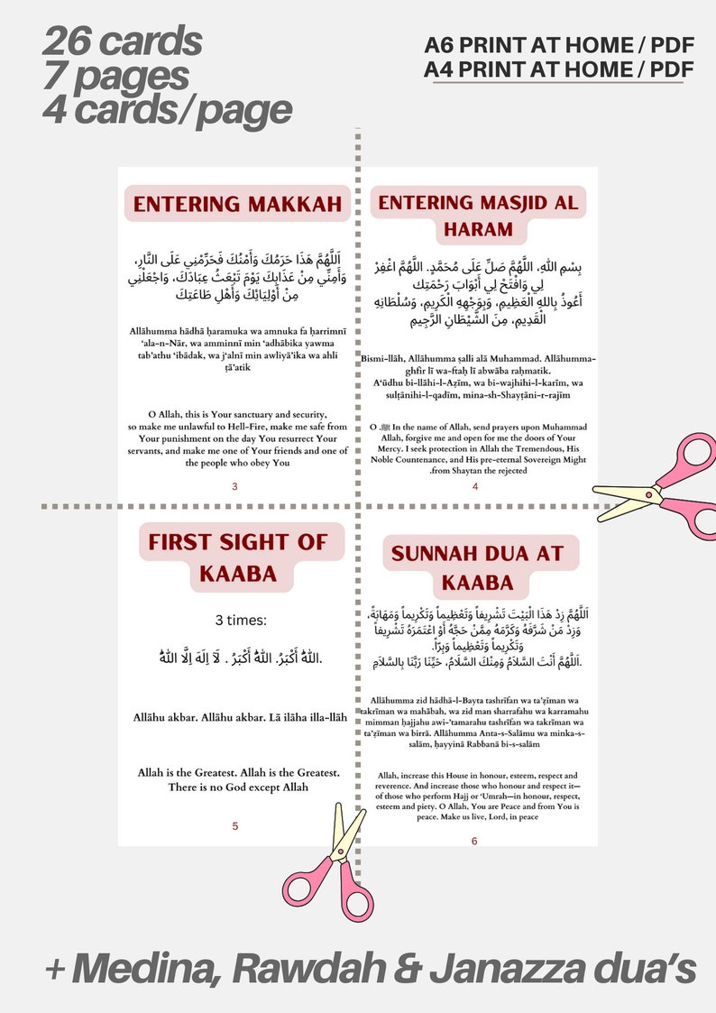 Umrah Dua Cards - Etsy