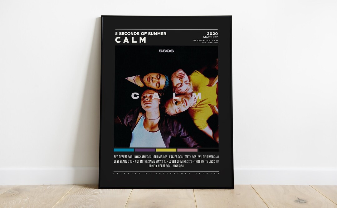 5 Seconds of Summer Posters / Calm Poster, Album Cover Poster / Poster Print Wall Art / Custom ...
