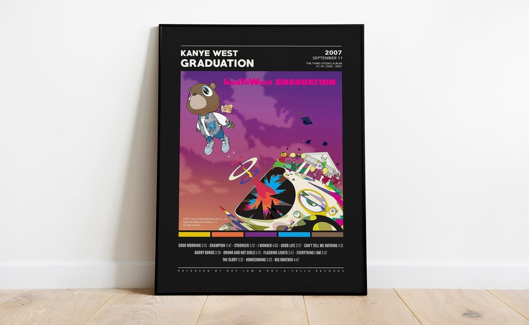 Kanye West Poster / Kanye West Graduation Poster / Album Cover Poster ...