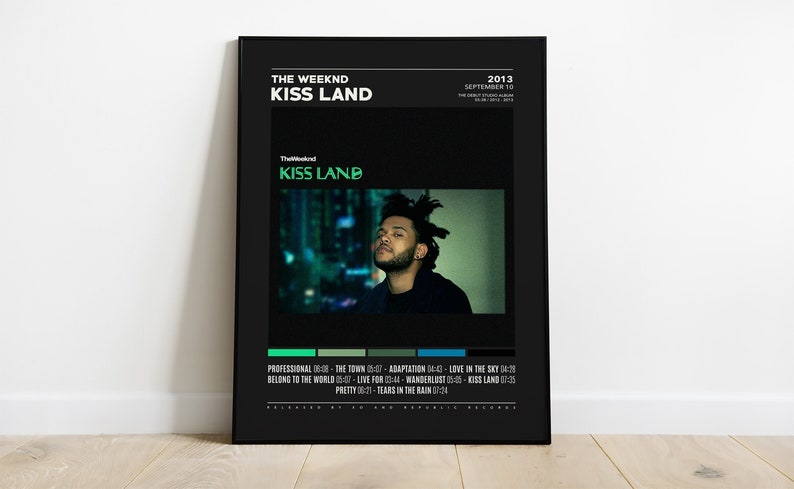 The Weeknd Posters / Kiss Land Poster / the Weeknd, Kiss Land, Album ...