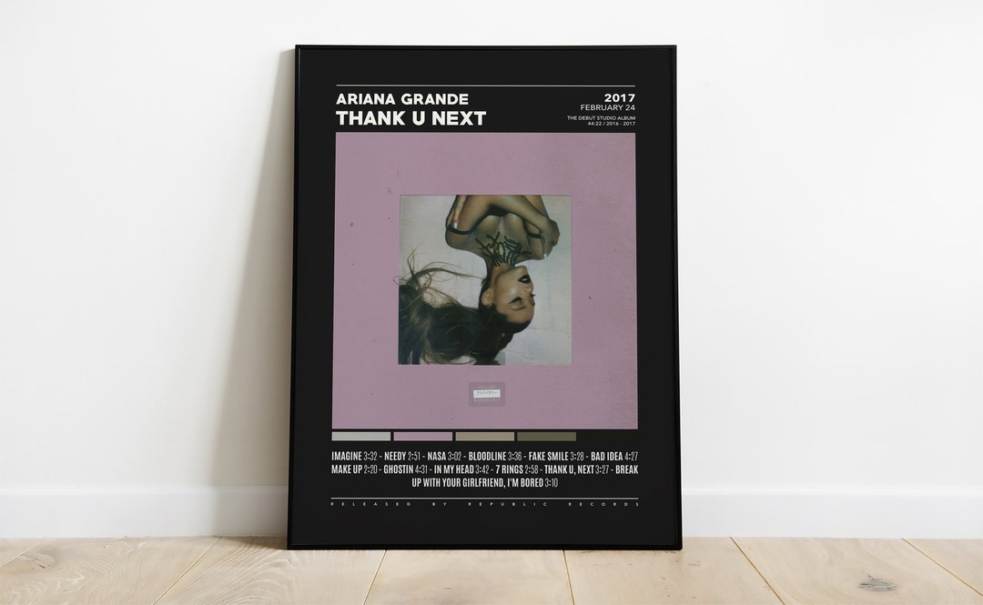 Ariana Grande Posters / Thank U Next Poster / Album Cover Poster ...