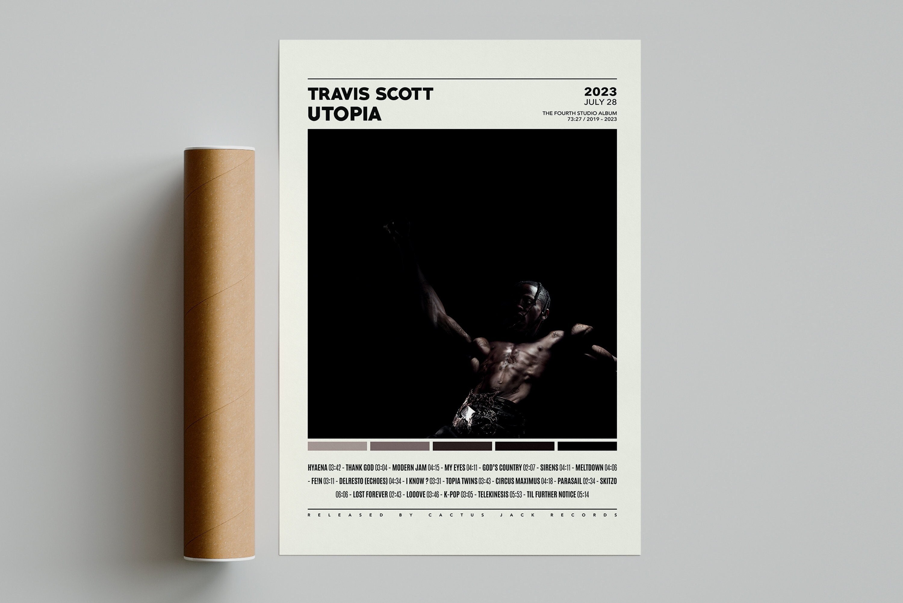 Travis Scott Poster Utopia Poster Tracklist Album Cover Poster Poster ...