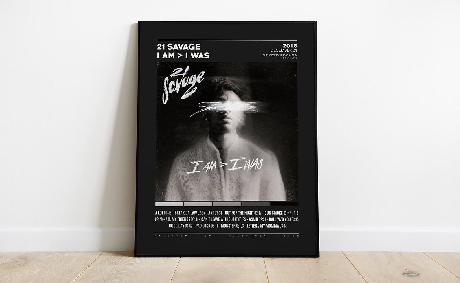 21 Savage Poster / I Am I Was Poster / Album Cover Poster Poster Print ...