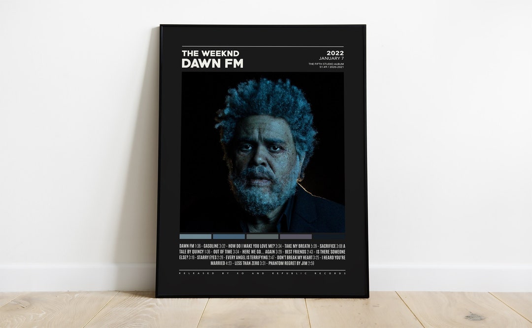 The Weeknd Posters / Dawn FM Poster / the Weeknd, Dawn FM, Album Cover ...