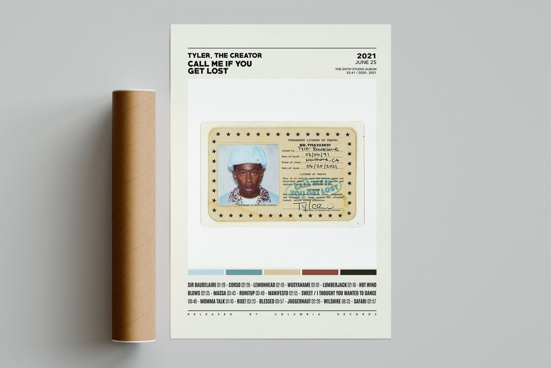 Tyler, the Creator Poster / Call Me If You Get Lost Poster / Album ...