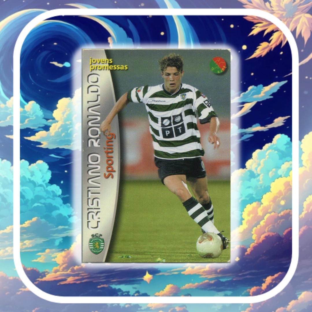 Cristiano Ronaldo Sporting Rookie Sports Card NBA Holo Card CUSTOM Card ...