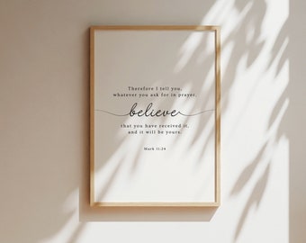 John 8: 36 Christian Wall Art Printable Scripture Digital Download ...