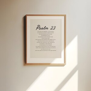 Psalm 23 Wall Art the Lord is My Shepherd, Christian Wall Art, Bible ...