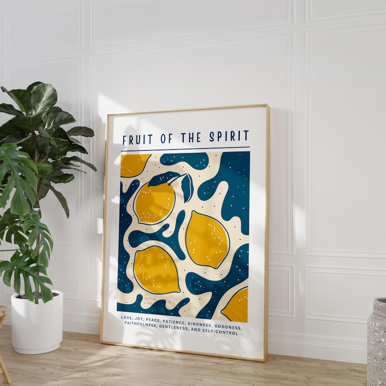 Fruit of the Spirit Wall Art, Trendy Room Decor, Digital Download ...