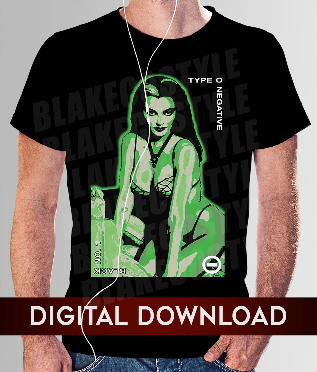 Type O Negative PNG File, Type O Negative Digital Download, Vintage Bloody Kisses Type O ...