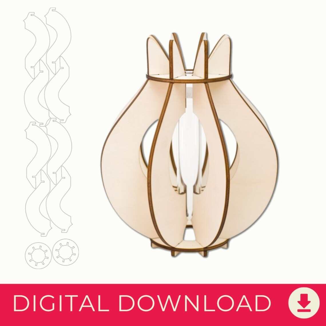 Laser Cut Potty Digital File, Flower Bundle, CNC Files, Engraving SVG ...
