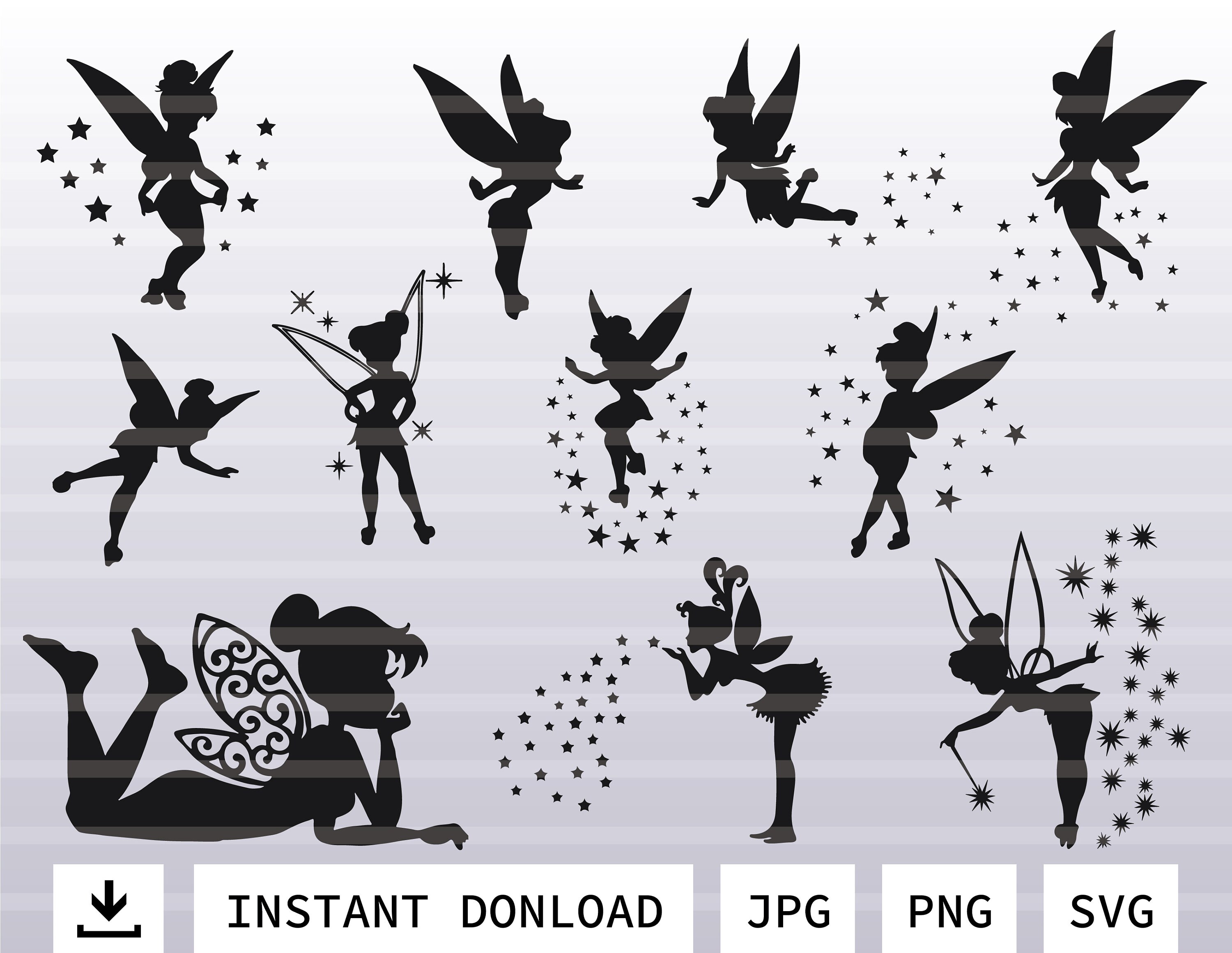 Bundle of Fairy, Fairy Project, Digital Download, DIY, Svg, Png, Jpg ...