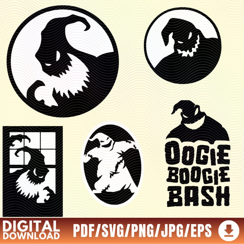 Oogie Boogie Svg, Oogie Boogie Christmas, Nightmare Before Christmas ...