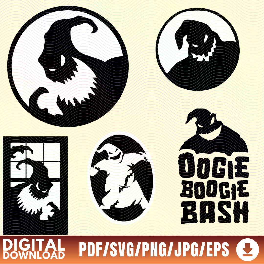 Oogie Boogie Svg, Oogie Boogie Christmas, Nightmare Before Christmas ...