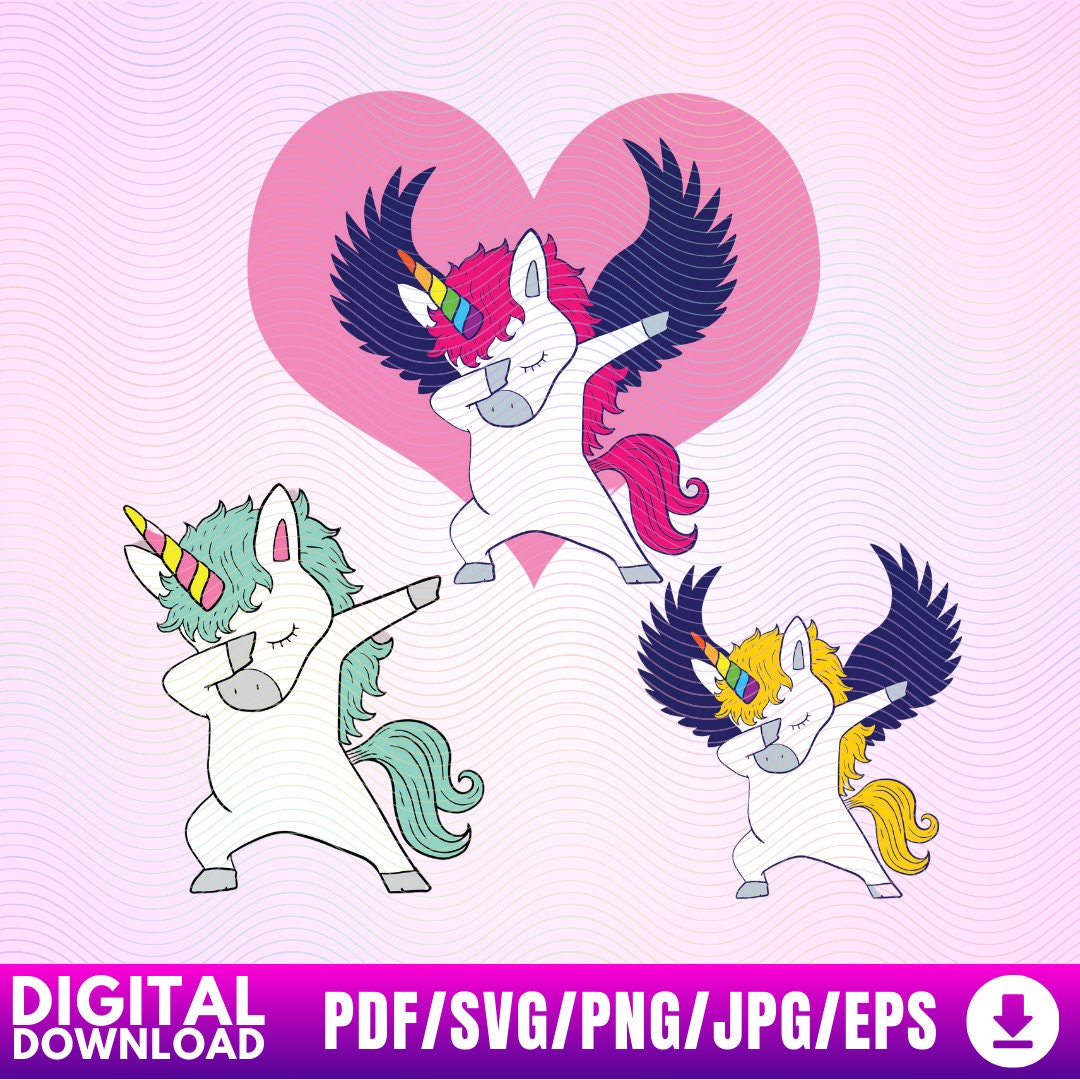Unicorn Dab Sign, Dab Svg, Dab Tshirt, Unique Unicorn Design, T-shirt ...
